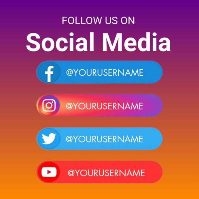 Copy of Follow us on social media | PosterMyWall