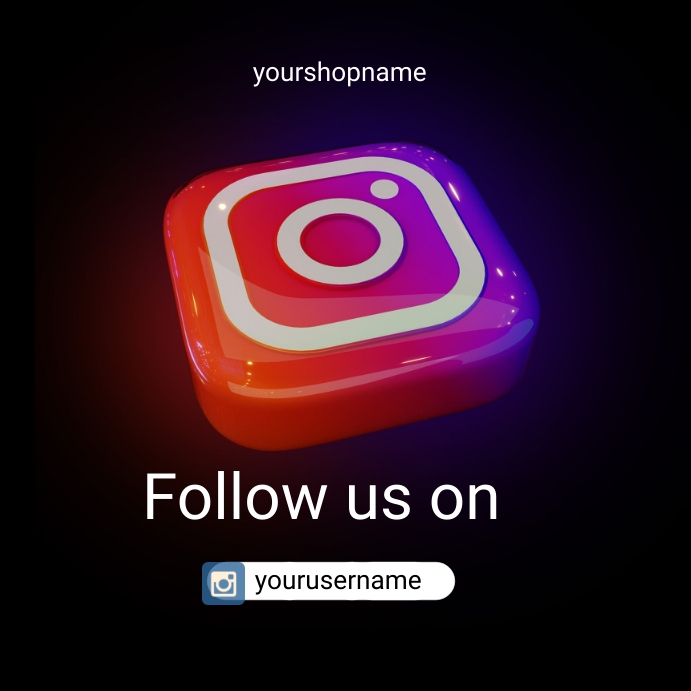 FOLLOW US ON SOCIAL MEDIA Template | PosterMyWall