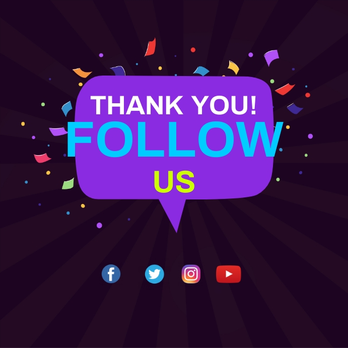 FOLLOW US ON SOCIAL MEDIA Template | PosterMyWall