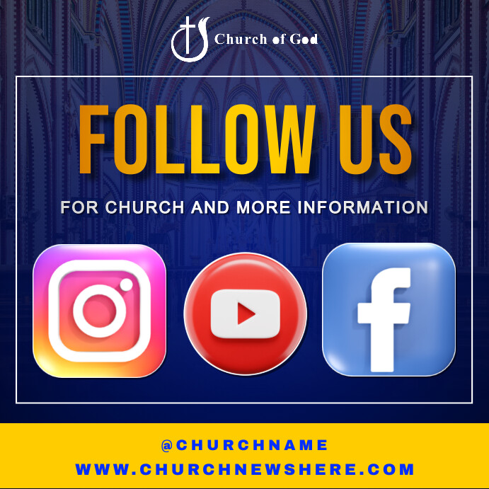 Copy of FOLLOW US ON SOCIAL MEDIA | PosterMyWall