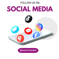 follow us on facebook Template | PosterMyWall