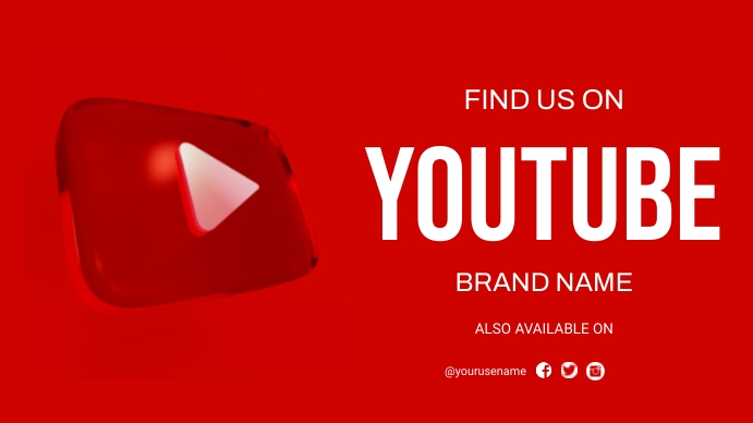 FOLLOW US ON YOUTUBE Template | PosterMyWall