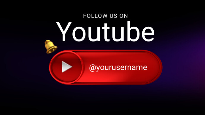 FOLLOW US ON YOUTUBE Template | PosterMyWall