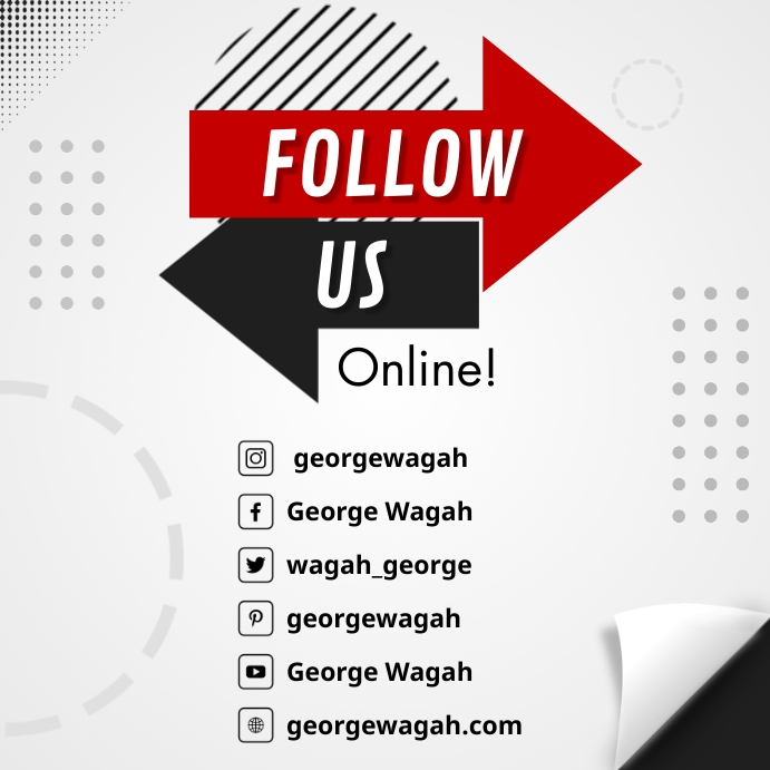 follow us online Template | PosterMyWall