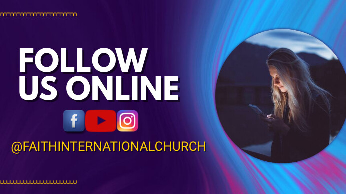 Copy of Follow us online | PosterMyWall