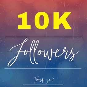 FOLLOWERS APPRECIATION TEMPLATE | PosterMyWall