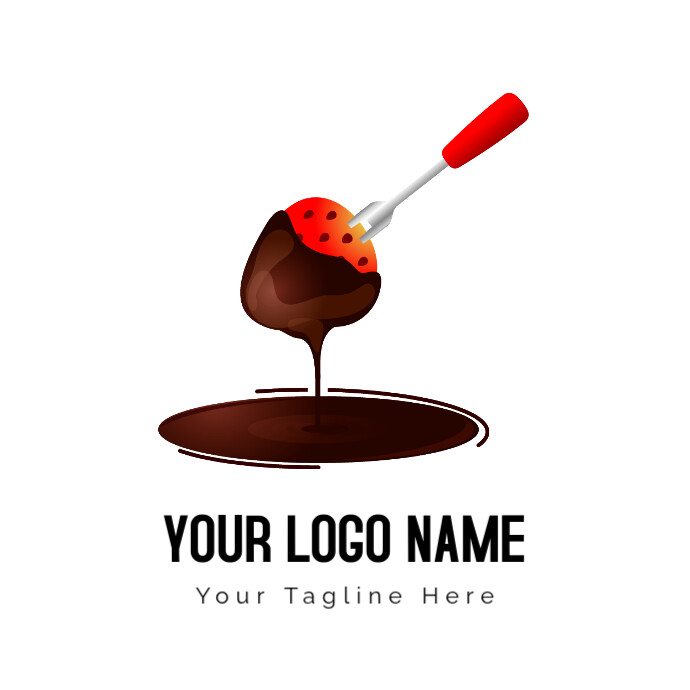 Copy of Fondue Food Chocolate Logo | PosterMyWall