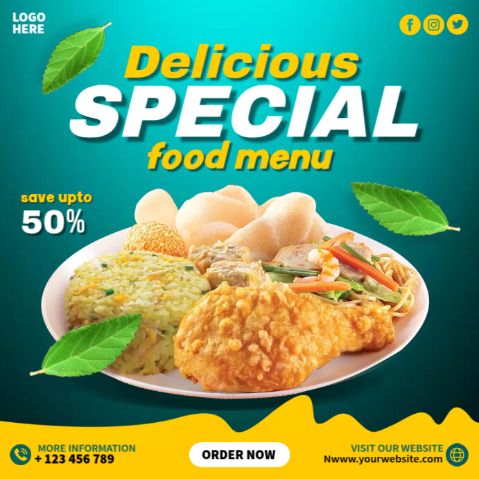 Food Ads Template | PosterMyWall
