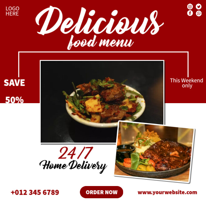 Food Ads Template | PosterMyWall