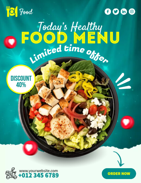 Food Ads Template | PosterMyWall