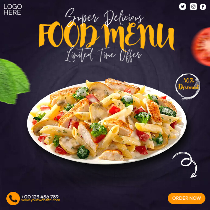 Copy of Food Ads | PosterMyWall
