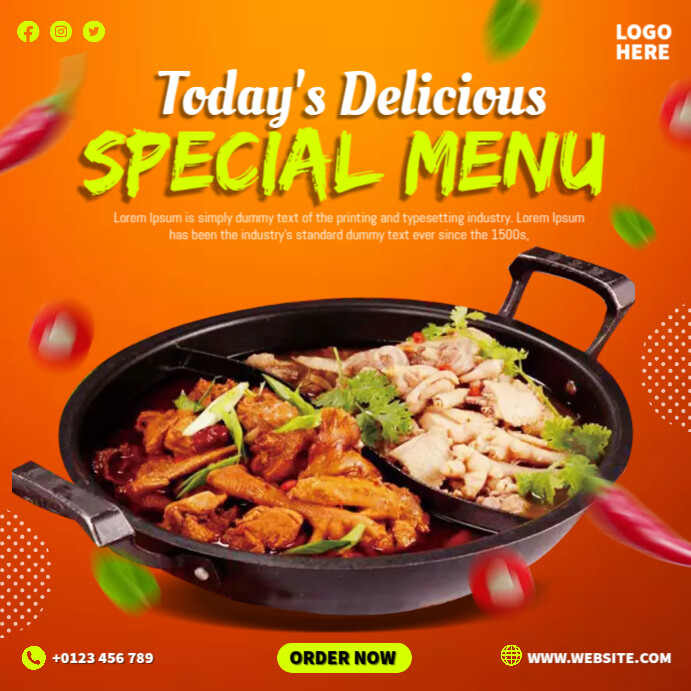 Food Ads Template | PosterMyWall