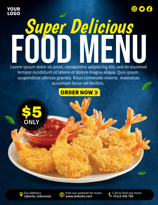 Food Ads Template | PosterMyWall