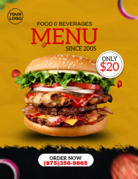 Food Menu Ads Template | PosterMyWall