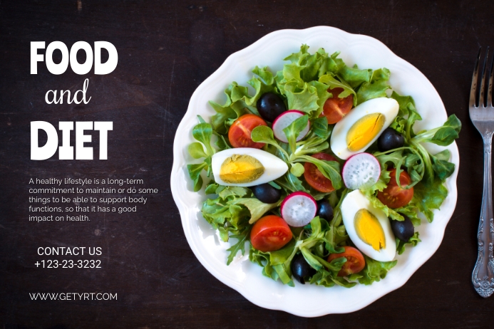 Food and diet poster Template | PosterMyWall
