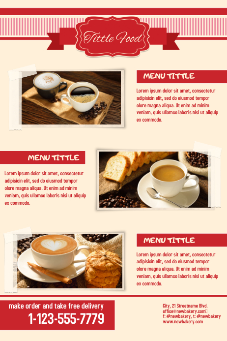 Food And Drink Menu Template | PosterMyWall