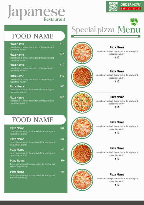 food and drinks menu card flyers design 2024 Template | PosterMyWall