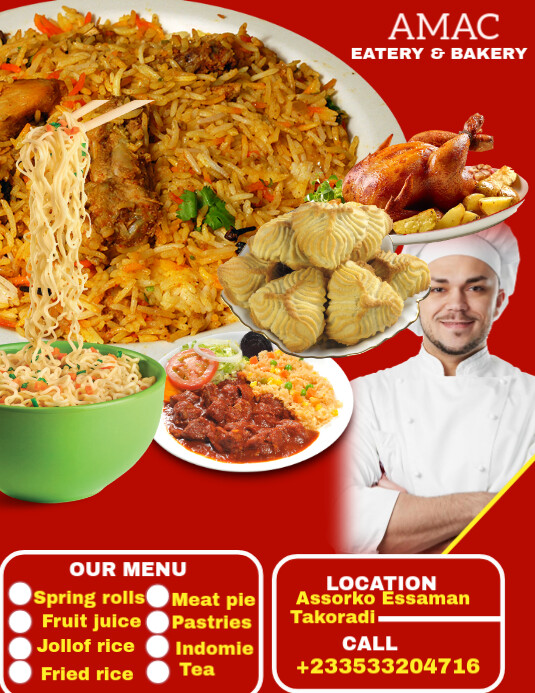 Copy of food and good dishes flyer template | PosterMyWall