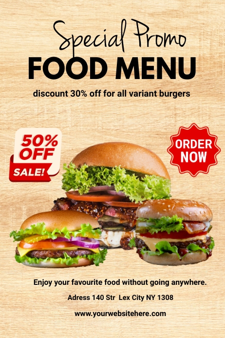 Food And Restaurant Flyers Template | PosterMyWall