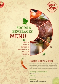 Food beverage Menu Template | PosterMyWall