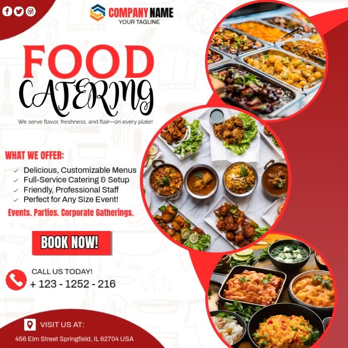 Copy of Food Catering Poster | PosterMyWall