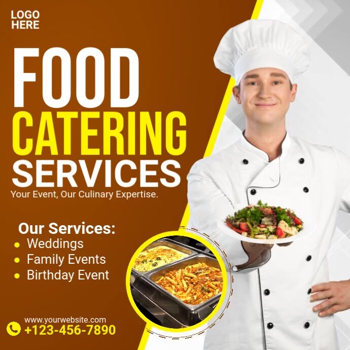 Food Catering Services Template | PosterMyWall
