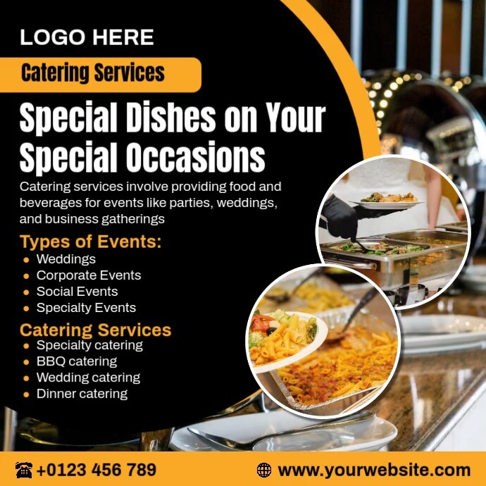 Food Catering Services Template | PosterMyWall