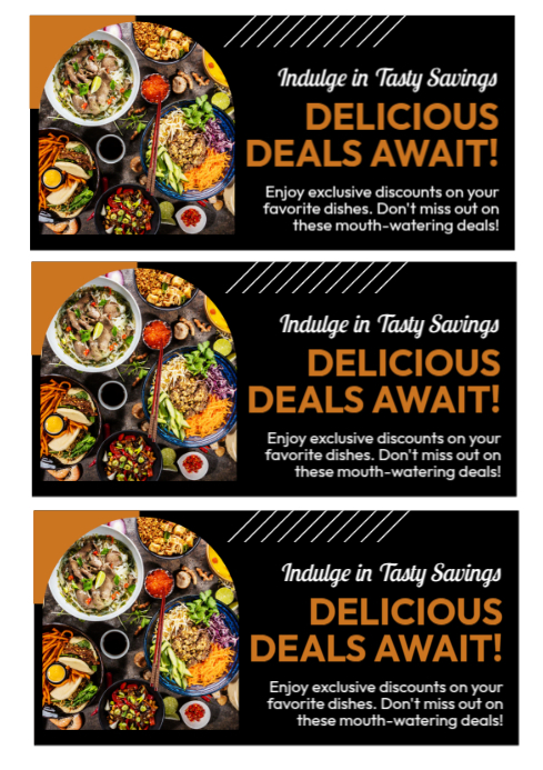 Food Coupon Template | PosterMyWall
