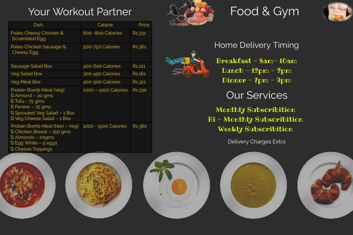 Food court advertisement Template | PosterMyWall