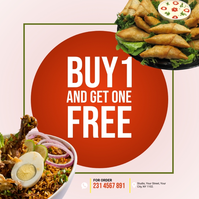 Copy of Food Deal Template | PosterMyWall