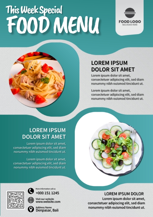 Food Deals Menu Template | PosterMyWall