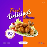 Delicious Food Ads Template | PosterMyWall