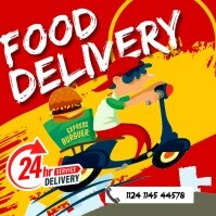 FOOD DELIVERY (1) Template | PosterMyWall
