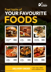 Food Delivery Ad Template | PosterMyWall