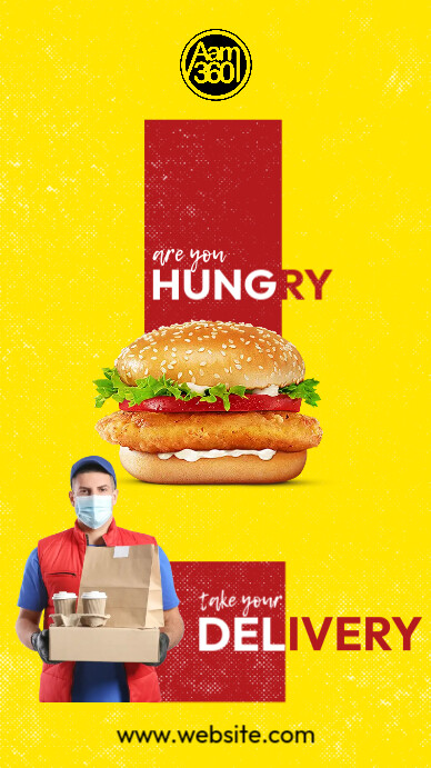 Copy of Food Delivery Ad | PosterMyWall