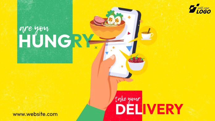 Food Delivery Ad Template | PosterMyWall