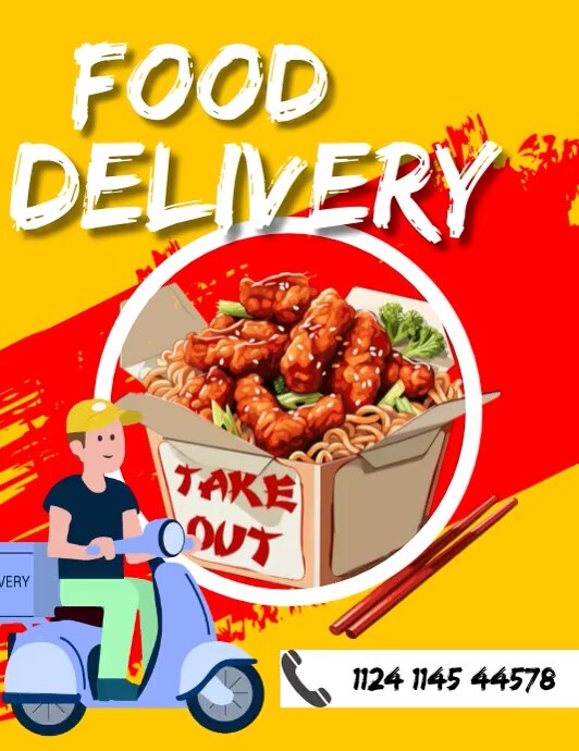 Plantilla de FOOD DELIVERY | PosterMyWall