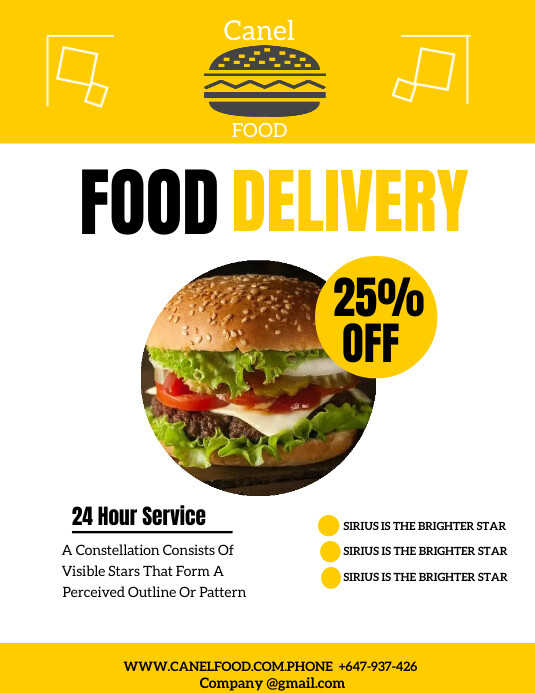 Food delivery Template | PosterMyWall