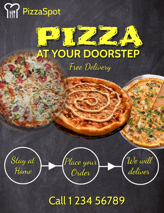 food delivery flyer Template | PosterMyWall