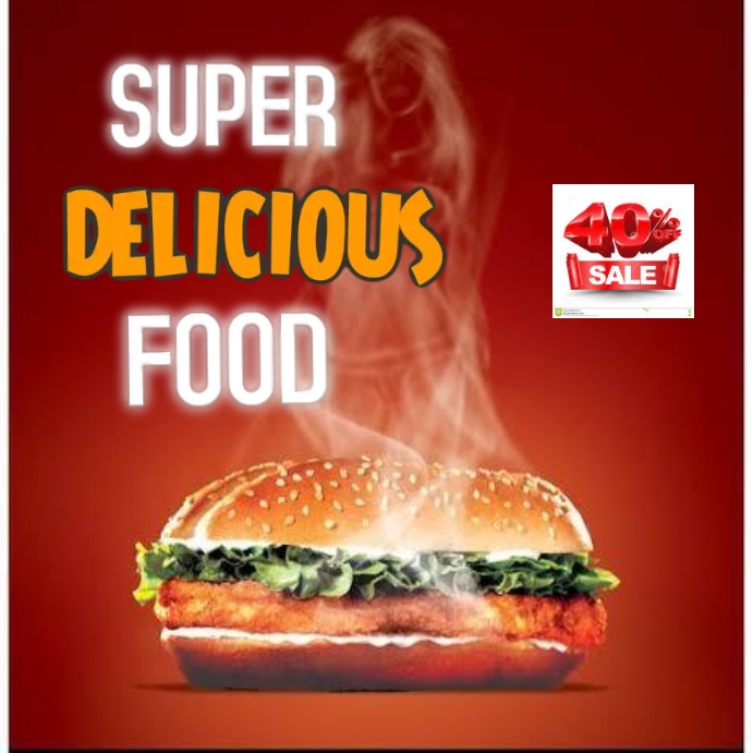 Food Delivery offer Instagram post Template | PosterMyWall