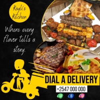 Food delivery poster Template | PosterMyWall