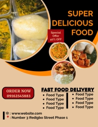 Food delivery service Template | PosterMyWall