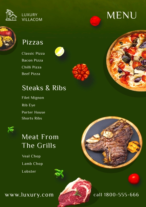 food Template | PosterMyWall