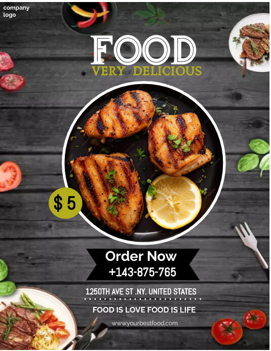 Food Template | PosterMyWall