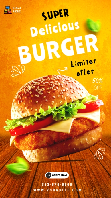 food Template | PosterMyWall