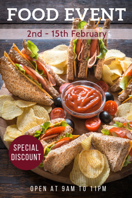 food Template | PosterMyWall