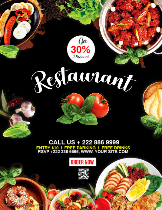 FOOD Template | PosterMyWall