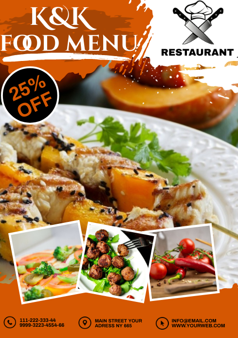 FOOD Template | PosterMyWall