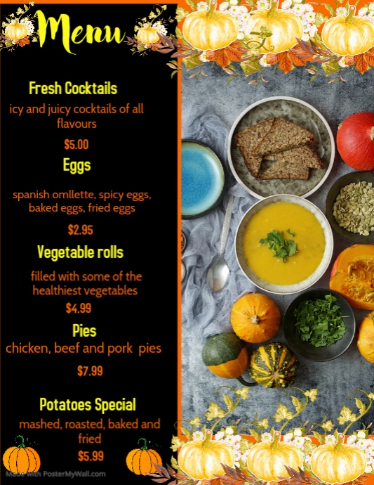 Copy of Food | PosterMyWall