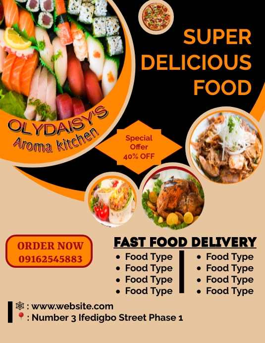 Food Template | PosterMyWall